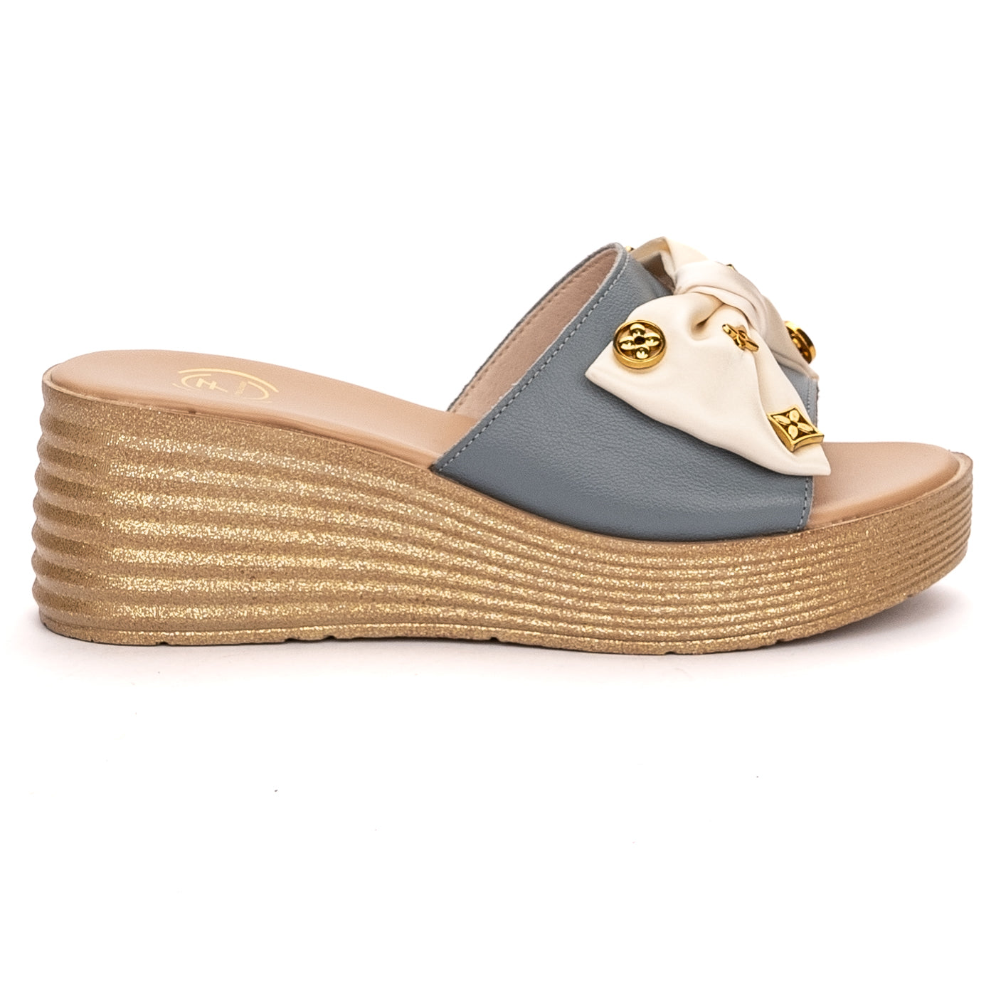 Papuc dama din piele naturala gri cu platforma 13465 – Superlative.ro