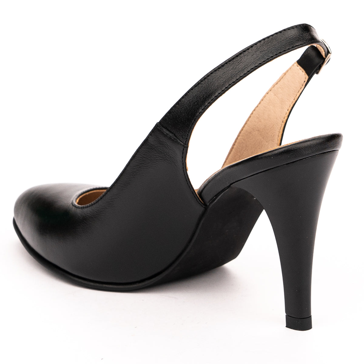 Pantofi dama din piele naturala neagra 13177 – Superlative.ro